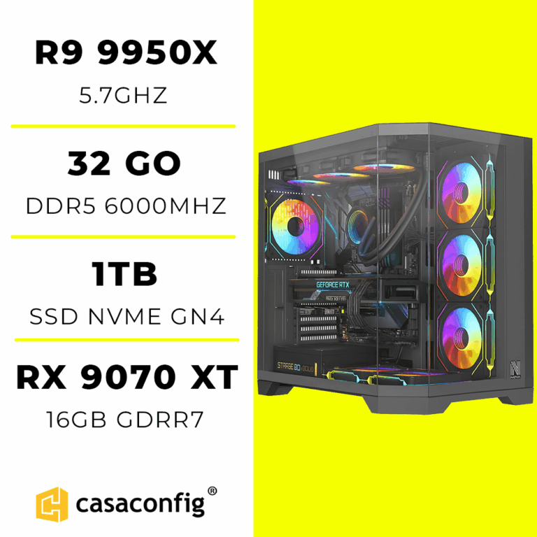 PC Gamer Maroc – Setup Complet & Composants Haut de Gamme